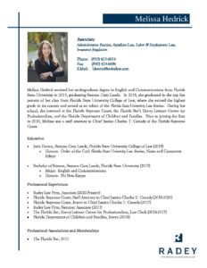 Melissa Hedrick - Radey Law Firm